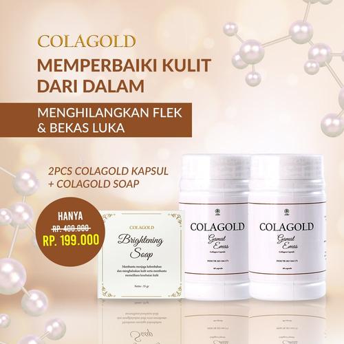 Jual Kolagen Kapsul Gamat Emas Colagold Pemutih Badan Pencerah Kulit ...