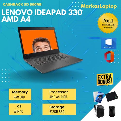 Jual LENOVO IDEAPAD 330 AMD A4 (8GB / 512GB SSD / 14'INCH / WINDOWS 10 ...