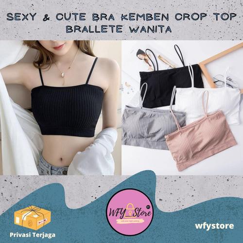 Jual Sexy Cute Bra Kemben Wanita Tanpa Kawat Seamless Crop Top Bralette ...