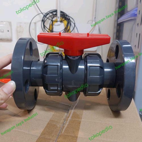 Jual Ball Valve / Stop Kran True Union Flange U PVC Jis 10k - 1 Inch - Jakarta Barat - harapan ...