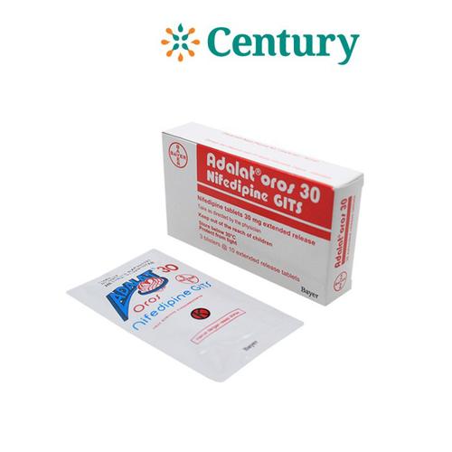 Jual ADALAT OROS 30MG 1 BLISTER 10 TABLET / HIPERTENSI / DARAH TINGGI ...
