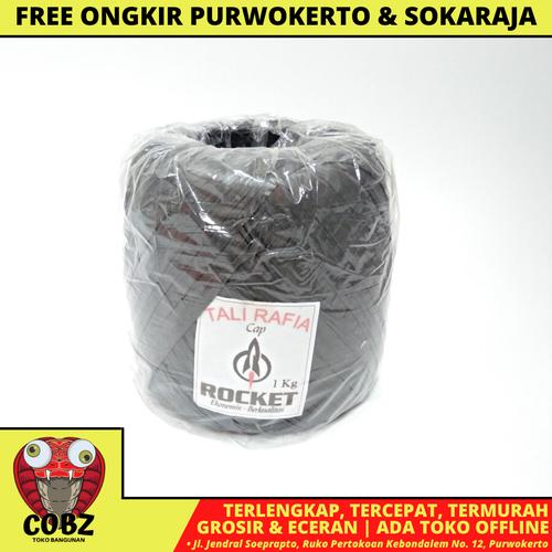 Jual 1 KG / ROCKET Tali Rafia Plastik Roll Besar Hitam - Kab. Banyumas ...