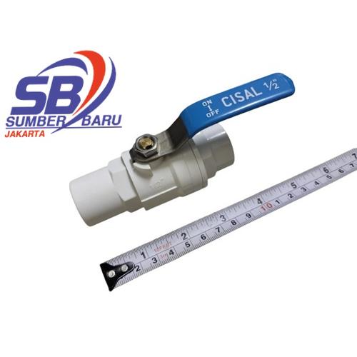 Jual Ballvalep Ball Valve PVC 1/2 inch Gagang Stainless Stop Kran Paralon - Jakarta Utara ...