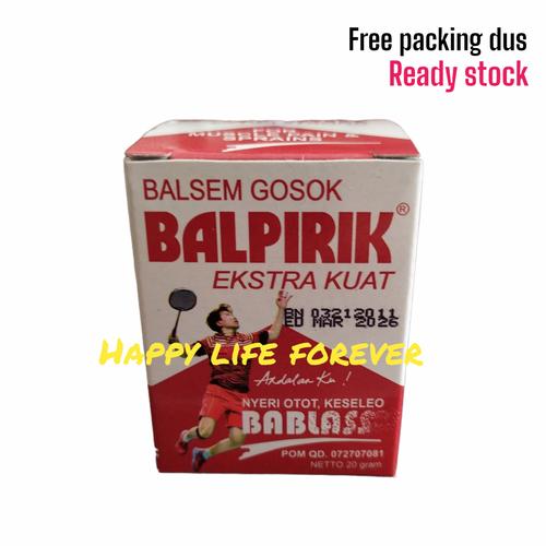 Jual Balsem Gosok Balpirik Extra Kuat - Nyeri Otot dan Keseleo - 20 ...
