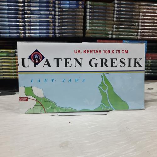 Jual PETA KABUPATEN GRESIK UKURAN 109 X 79 CM - Kota Bandung - A4 books store | Tokopedia