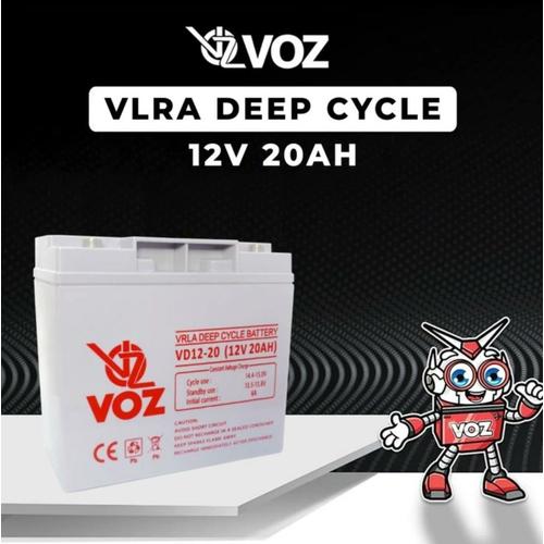 Jual BATTERY UPS / AKI KERING / BATERAI VRLA DEEP CYCLE VOZ 12V 20AH ...
