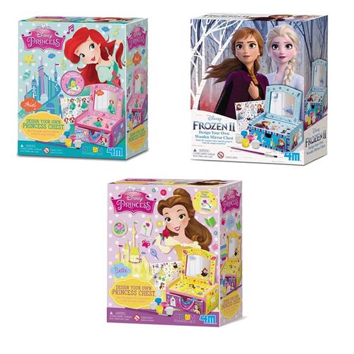 Jual Kotak Box Disney Princess Design Your Own Chest Belle Frozen Ariel ...
