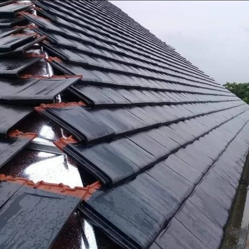 Jual rangka baja ringan atap genteng keramik kanmuri full flat hitam ...