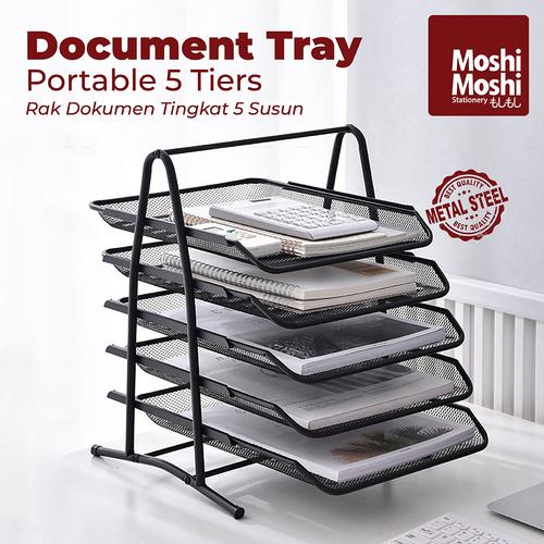 Jual Document Tray Desk Storage Rak Kertas File Dokumen 5 Susun Jaring ...