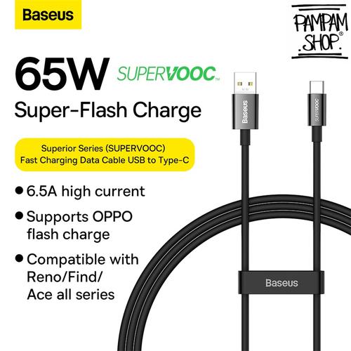 Jual Baseus Kabel Data USB Type C Superior SUPERVOOC Super VOOC 65W 6 ...