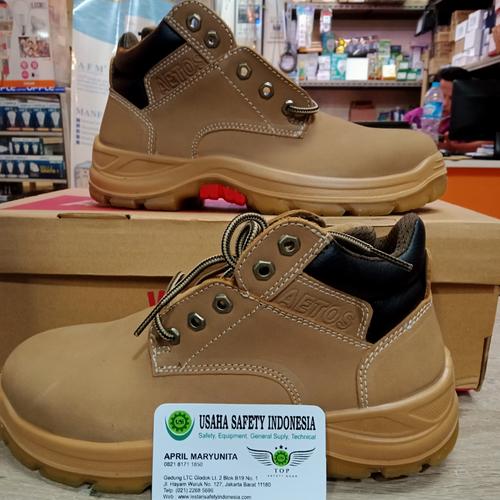 Jual Sepatu safety Aetos Mercury 813011 warna wheat/cream asli murah ...
