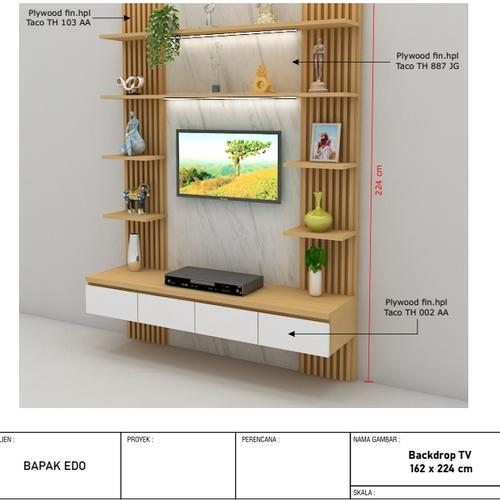 Jual backdrop tv minimalis meja rak - Kota Tangerang Selatan ...