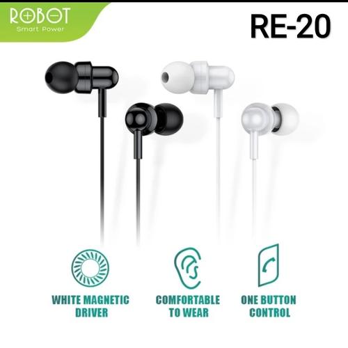 Jual Earphone Robot RE20 Headset Semi In-Ear - Robot RE-20 Headset Bass ...