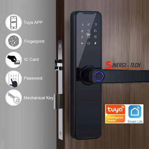 Jual SMART DOOR LOCK TUYA FINGERPRINT CARD PIN PINTU DIGITAL - Kota ...