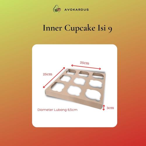 Jual Inner Cupcake Isi 9, Partisi Cupcake, Dus, Kotak Packaging Kraft - Kab. Sukoharjo ...