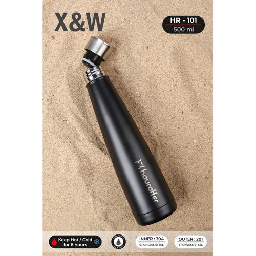 Promo X&W Botol Minum Thermos Stainless HR-101 Tahan Panas Dingin 500ML - Black - Kota Bogor - x ...
