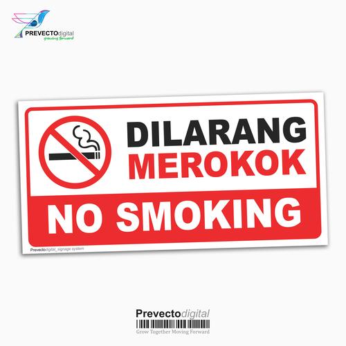Jual Sticker Safety Sign No Smoking Uk.30x10 - Merah - Jakarta Barat ...