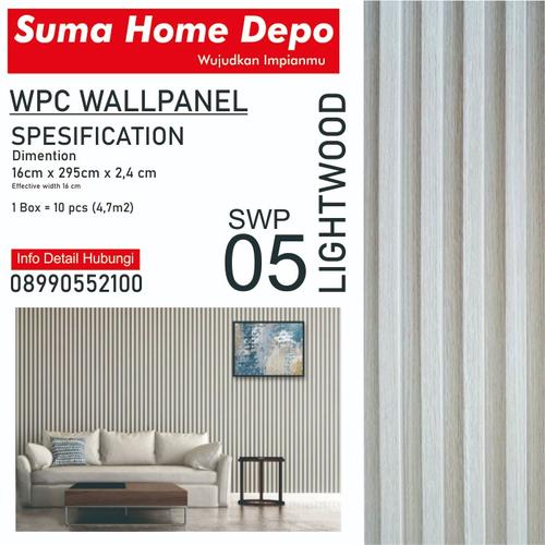 Jual WPC Wall Panel PVC Bukan Wallpaper sticker foam conwood - polos ...
