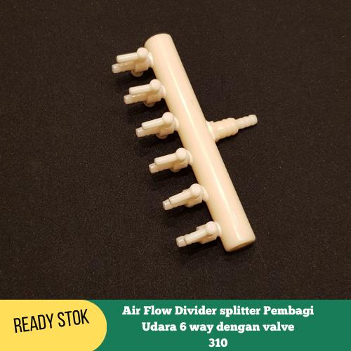 Jual Air Flow Divider splitter Pembagi Udara 6 way dengan valve - Kota ...