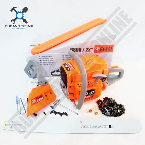 Jual Mesin Gergaji Kayu Chainsaw 22" CLEO 6800 Bar Laser Chain Saw 22 Inch - Kab. Klaten ...