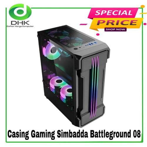 Jual Casing Gaming Simbadda Battleground 08 - Hitam - Jakarta Pusat ...
