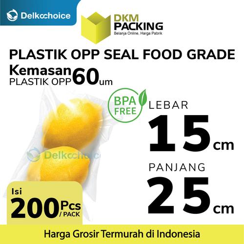 Jual Plastik OPP SEAL LEM KUAT Kemasan Garment Makanan 15x25cm ...