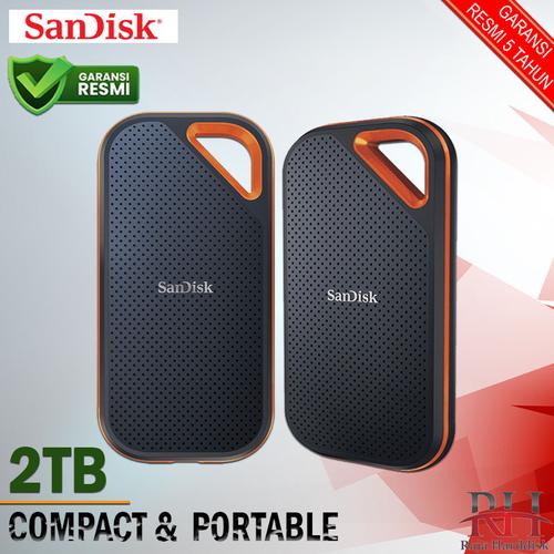 Promo Sandisk SSD Extreme Pro External Portable NVME V2 E81 2TB USB C - 2 TB Cicil 0% 3x ...