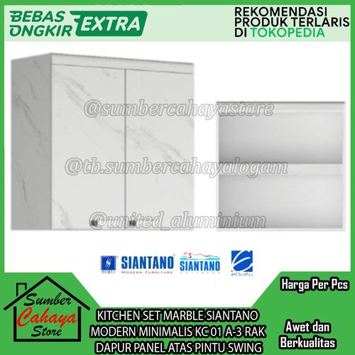 Jual KITCHEN SET MARBLE SIANTANO MODERN MINIMALIS KC 01 A-3 RAK DAPUR ...