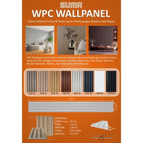 Jual WPC Wall Panel PVC Bukan Wallpaper sticker foam conwood - polos ...