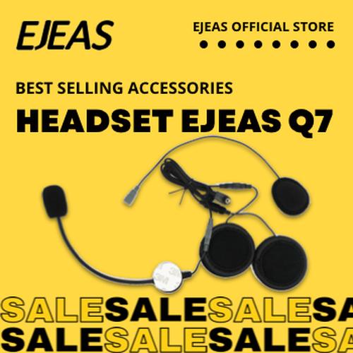 Jual Headset Earpiece Mic Earphone Microphone Intercom Helm EJEAS Q7 Q2 ...
