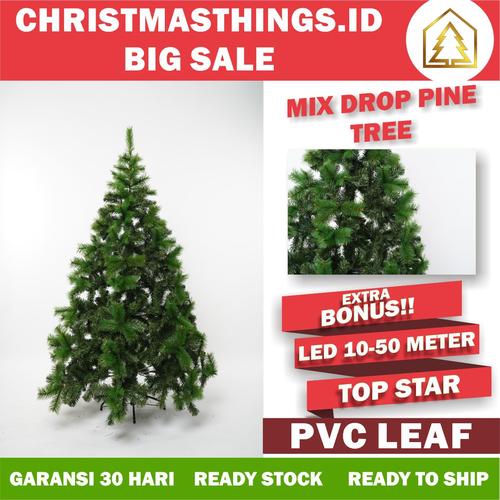Jual POHON NATAL MIX DROP PINE 1 2 3 METER PVC PINUS POLOS MURAH - 60 CM - Jakarta Barat - Je ...