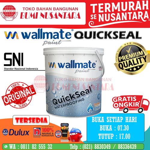 Jual WALLMATE QUICKSEAL 4KG CAT WATERPROOFING WATERPROOF AQUAPROOF NODROP - Putih - Kab. Bekasi ...