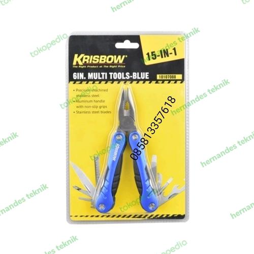 Jual ( HT ) KRISBOW Alat Saku Multi Tools 15 - IN 1 - Biru ) - Jakarta ...