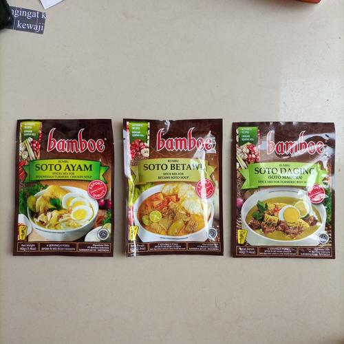 Jual BAMBOE SOTO AYAM BETAWI DAGING MADURA UNTUK 500GR BAHAN NOT TOM ...
