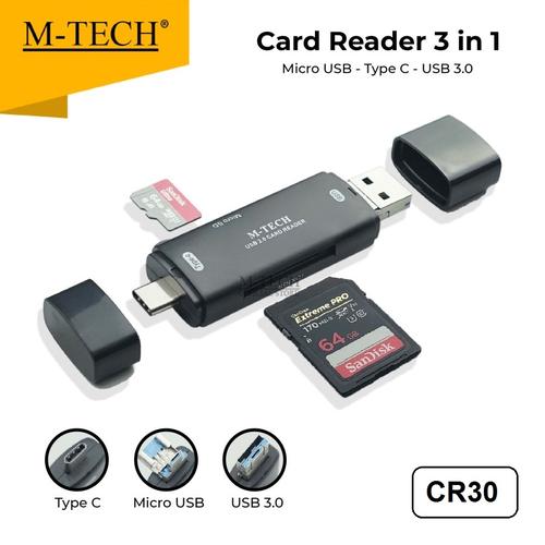 Jual M-Tech Card Reader 3 in 1 CR30 with OTG - Jakarta Barat ...