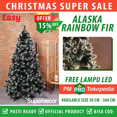 Jual Pohon Natal tipe ALASKA RAINBOW FIR TREE ukuran 3 FT/ 90 cm - Kota ...