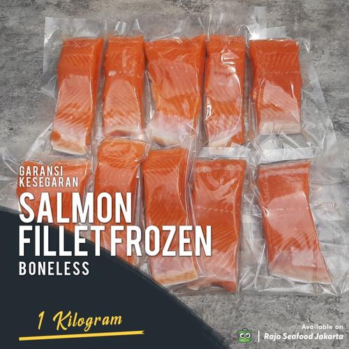 Jual Fillet Ikan Salmon Fillet Beku / Frozen 1 kg potong 5 @200 gram ...
