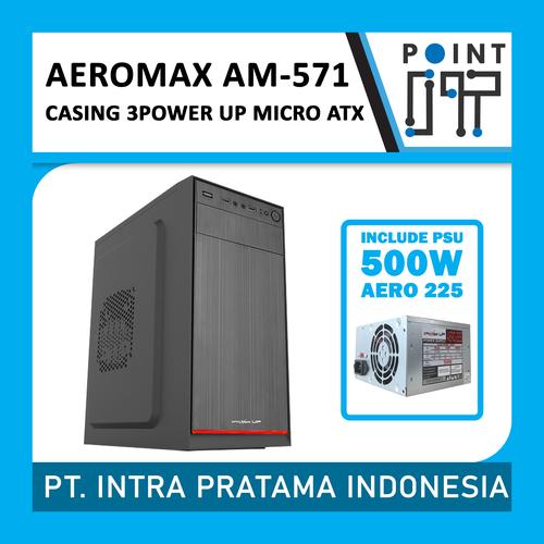 Jual Casing PC Office 3Power Up Aeromax AM-571 PSU 500W Micro ATX / ITX ...