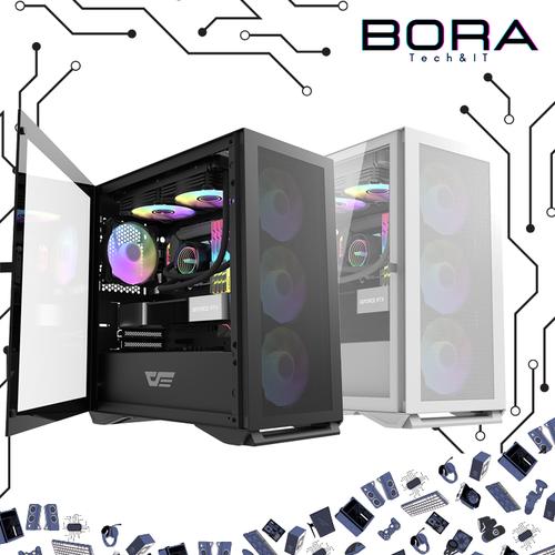 Jual Casing Komputer Darkflash DLM200 MATX | Case PC Gaming Black White ...