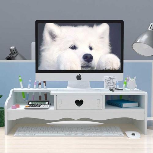 Jual Meja Laptop Kayu Monitor Stand Rise Riser Desk Tatakan Pc Komputer ...