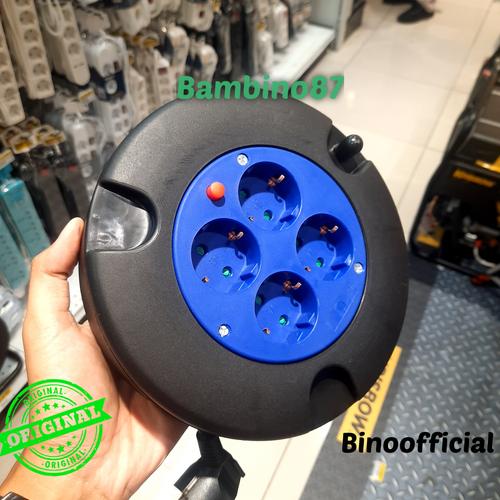 Jual Kabel roll 4 lubang 5 Meter Krisbow / Kabel extension / socket 5 ...