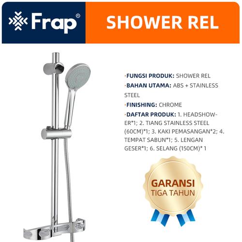 Promo FRAP IF8002 Shower Set Tiang Hand Shower Mandi Chrome 3 Fungsi Cicil 0% 3x - Kota ...