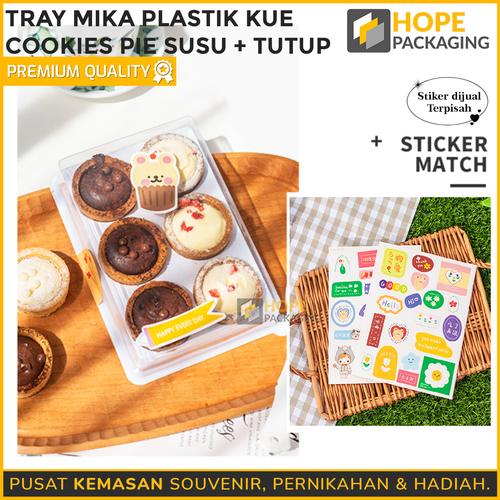 Jual [Harga / 5 Pcs] Kotak Tray Mika Plastik Kue Cookies 6 Lubang ...