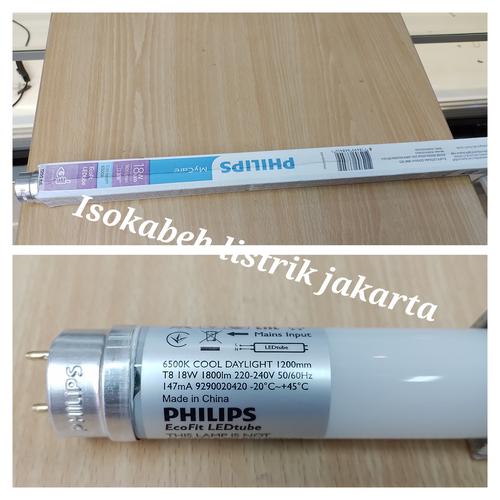 Jual Lampu TL LED philips Ecofit 18w Tl T8 LED 120CM - Jakarta Pusat ...