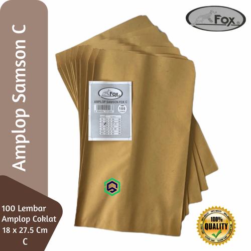 Jual Amplop Coklat / Samson Fox C 18 x 27,5 cm (1/2 Folio) isi 100 Pcs ...