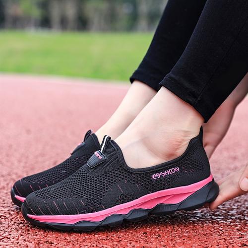 Jual Sepatu Flat Wanita Nyaman Flatshoes Slip On Tanpa Tali 025 - Hitam ...