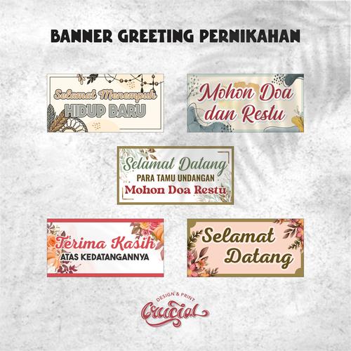 Jual Banner Greeting Selamat Datang Pernikahan / Hajatan / Khitanan ...