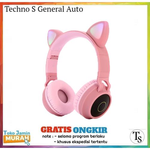Jual Wireless Headphone Cat Ear / Bluetooth Headset Telinga Kucing - A2 ...
