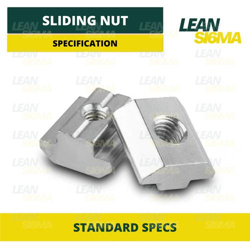 Jual Sliding T Nut Aluminium Profile Alu 2020 Series 20 Seri - M4 - Jakarta Barat - Lean Sigma ...