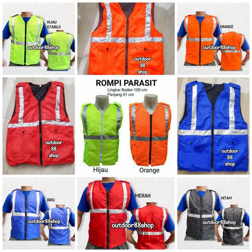 Jual Rompi Parasit Parasut - Rompi Safety - Rompi Proyek - Rompi Ojek ...